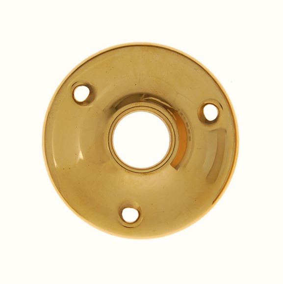 Reproduction Rosette - Stamped Brass - Hippo Hardware & Trading Company