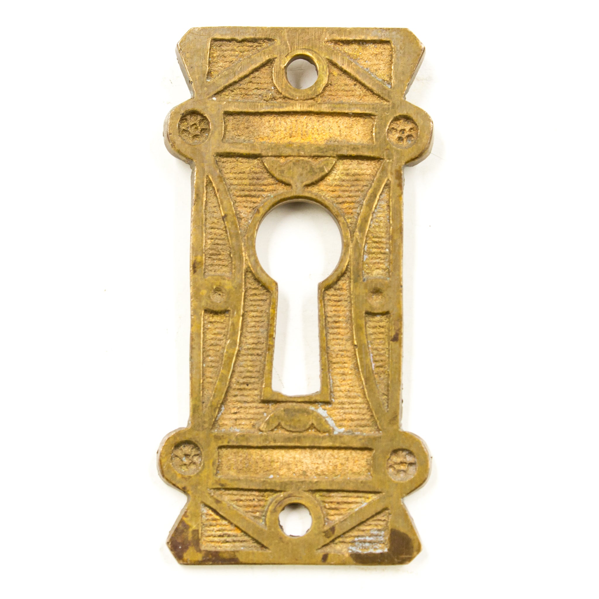 Cast Bronze Geometric Victorian Key Hole Covers - Hippo Hardware ...